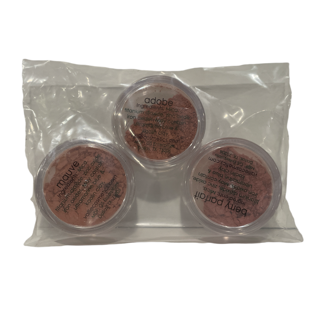 Sample Set – Loose Mineral Blush Powders – Aesthetic Back Bar